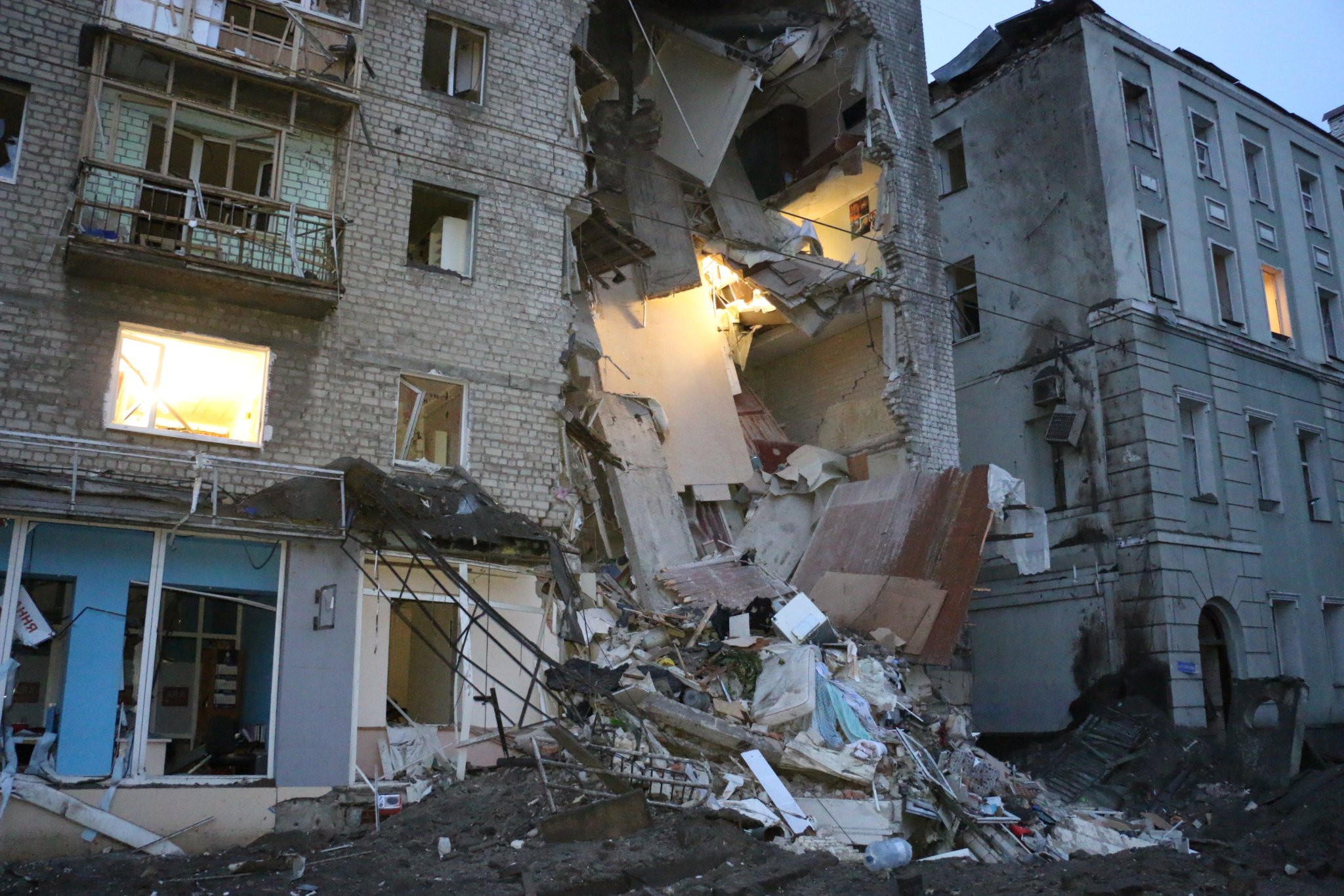 Russia launches rocket attack on Kharkiv center, destroys six-story ...