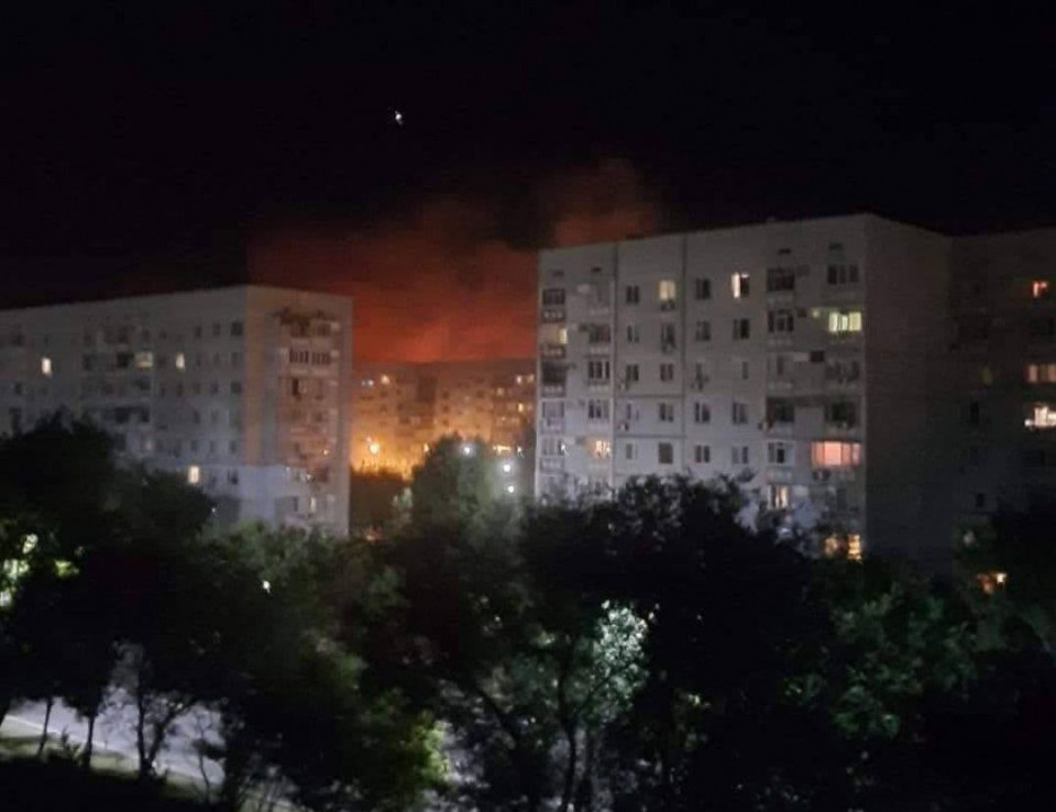 Russian forces shell Energodar: fire blazes in city. Espreso