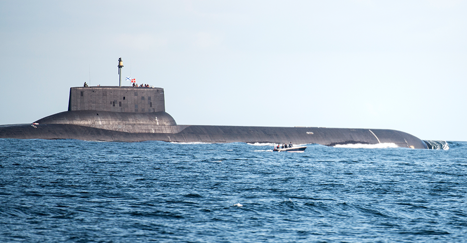 Russian nuclear submarine surfaces in Mediterranean Sea - Bild. Espreso