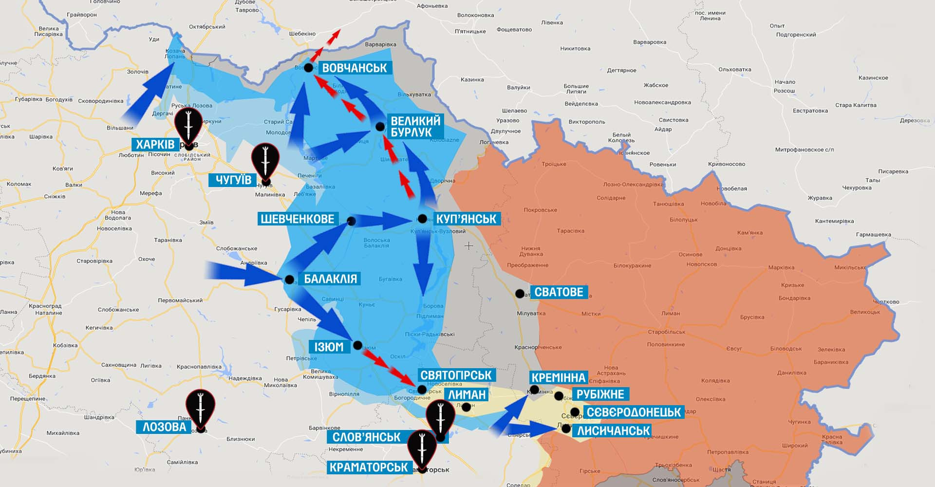 Svatov, Starobilsk may be key nodes of defense for Russian troops in ...