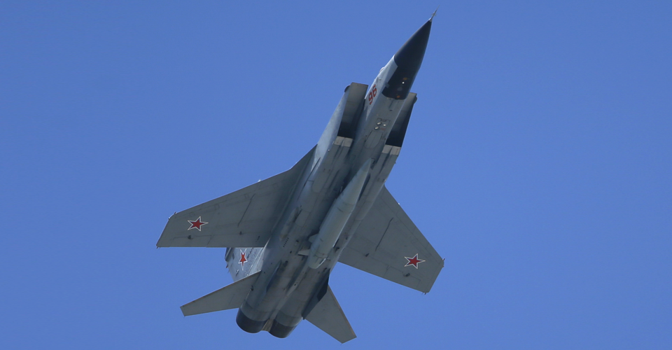 Six MiG-31K jets capable of carrying Kinzhal missiles are deployed in ...