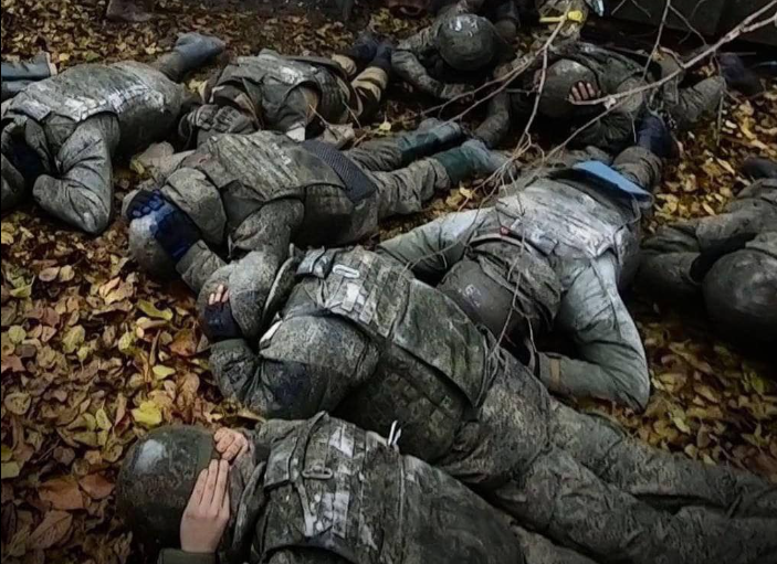 Bakhmut fields covered with corpses of Russian soldiers - Ukrainian ...