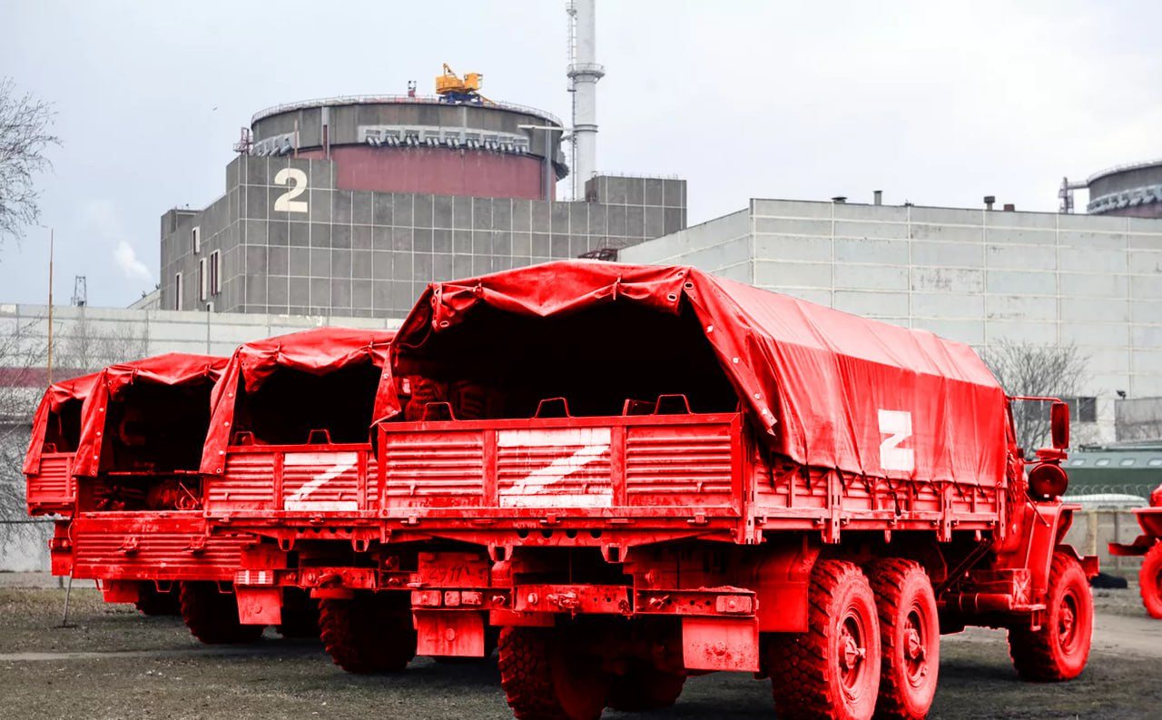 Russian forces build illegal structures in premises of Zaporizhzhia NPP ...