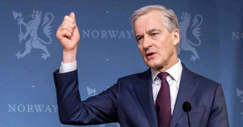 Norwegian PM Jonas Gahr Støre arrives in Kyiv