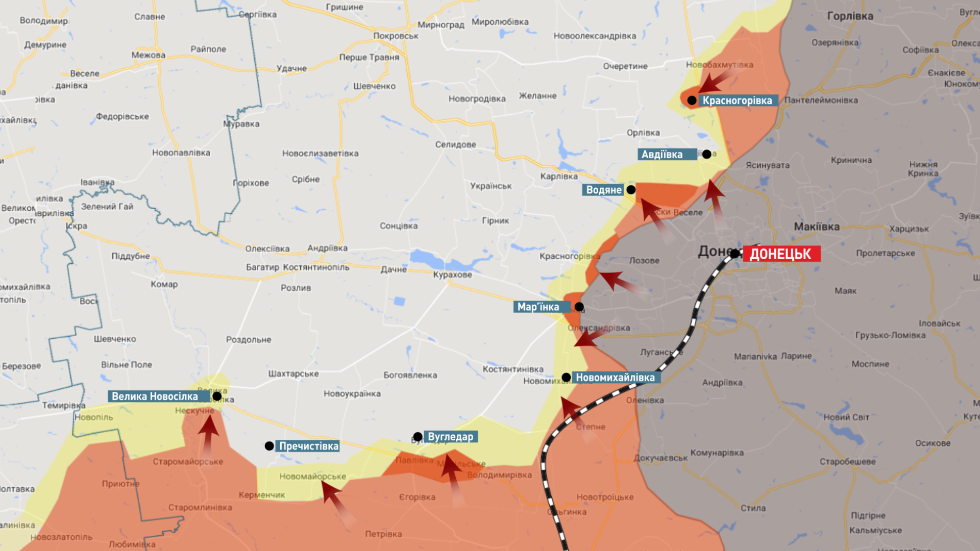 Russian forces storm Ukrainian positions in small groups in Vuhledar ...