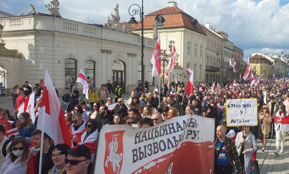 Belarusians celebrate Freedom Day. Espreso