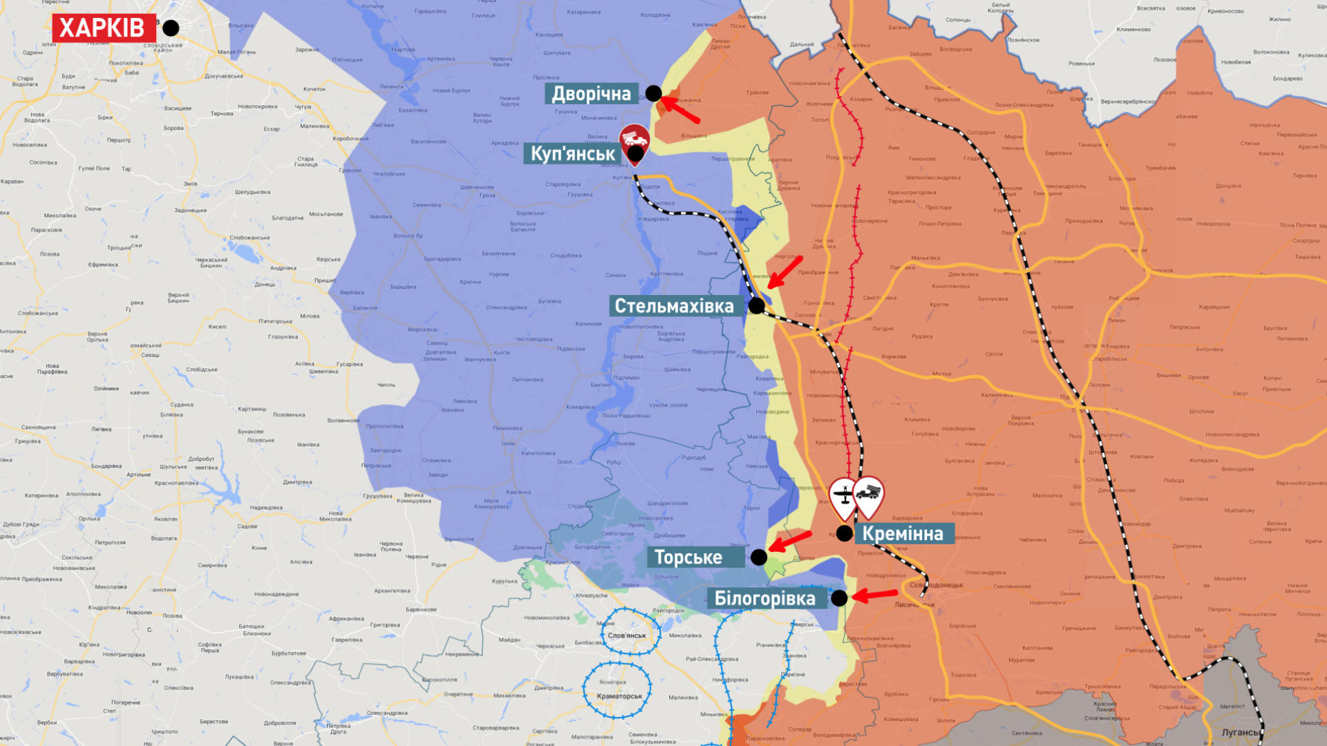 Russian troops come close to Bilohorivka in Luhansk region. Espreso