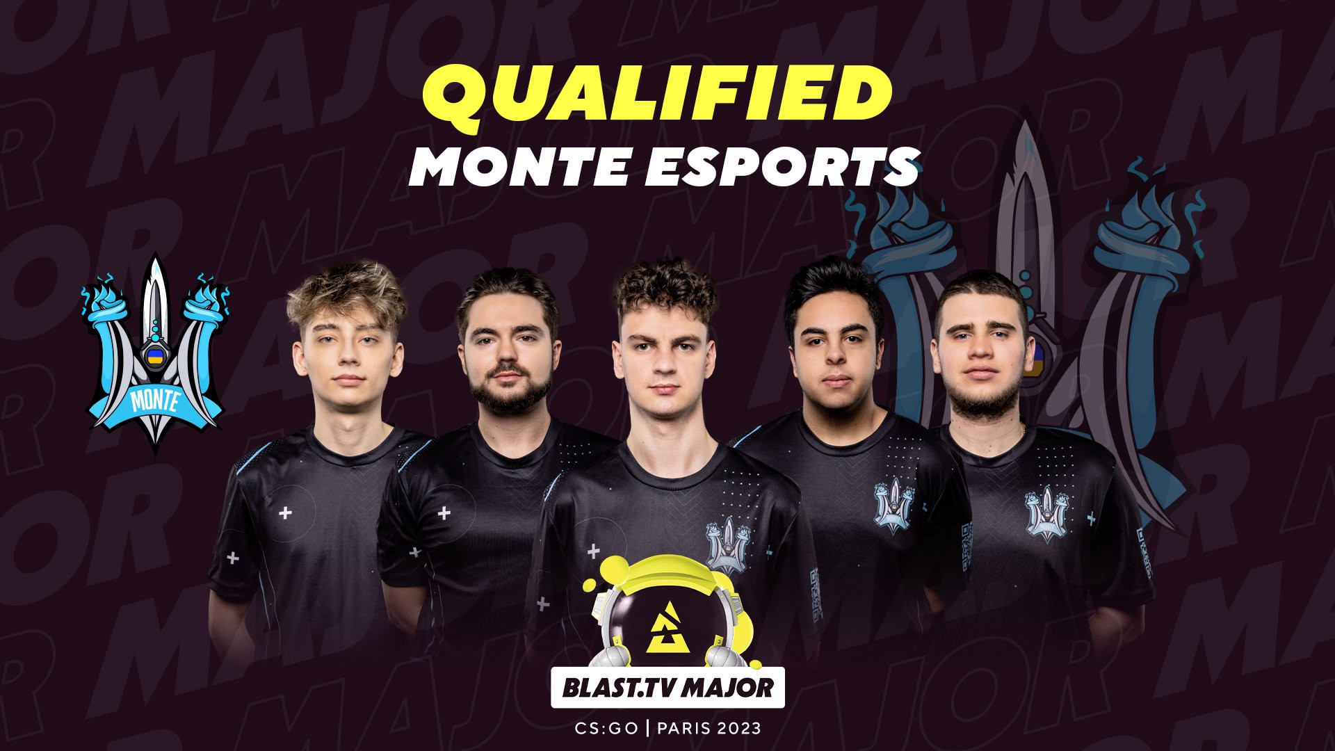 Українська кіберспортивна команда Monte вийшла у мейджор світового турніру по CS:GO