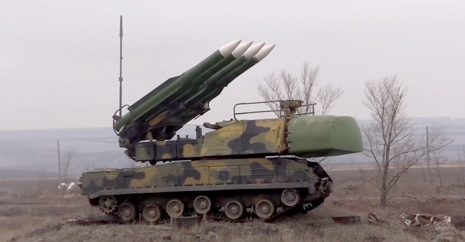 Ukrainian Defense Forces show Russian BUK missile system destruction