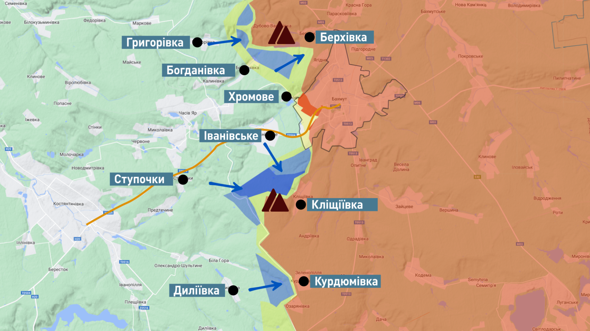 ЗСУ створюють умови щодо охоплення Бахмута, - Самусь