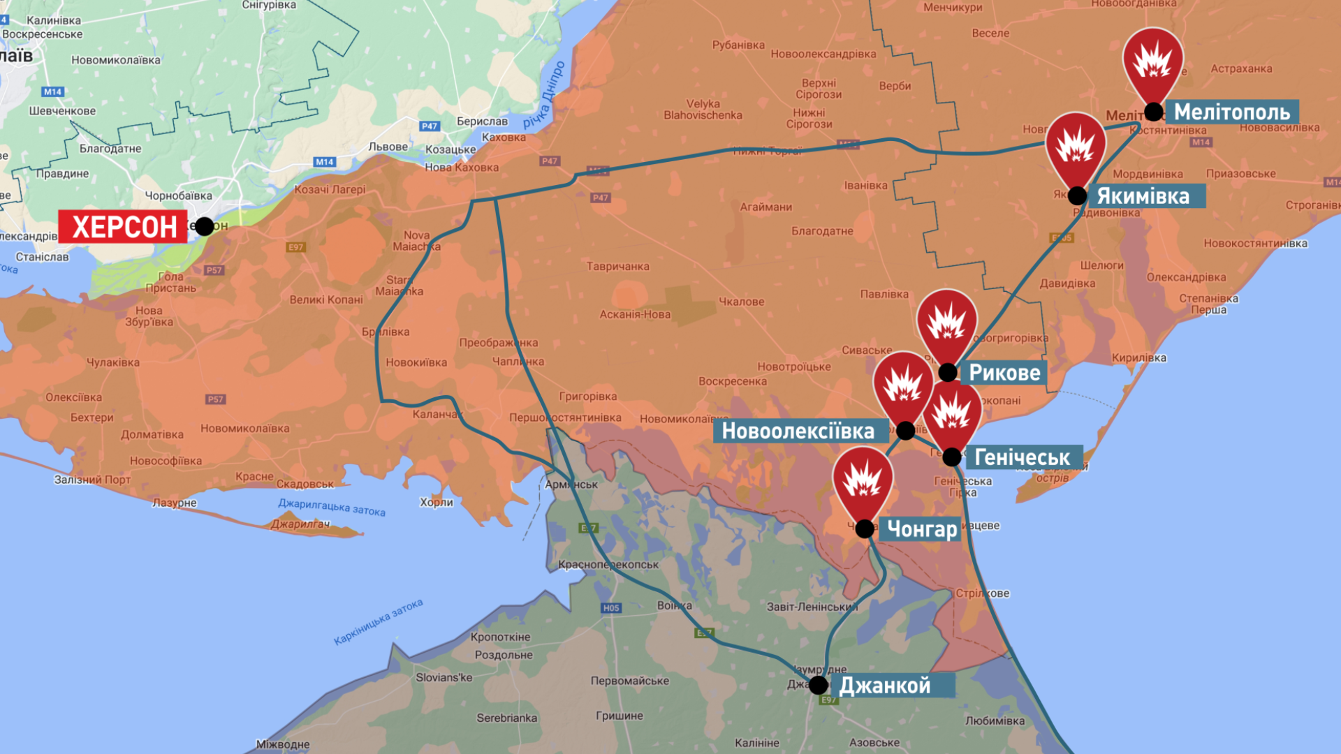 Russian troops have less retreat options after Chonhar bridge ...