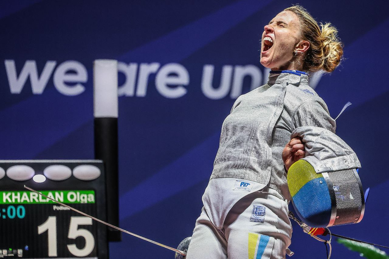 Ukrainian Olha Kharlan wins women's fencing World Cup in Lima