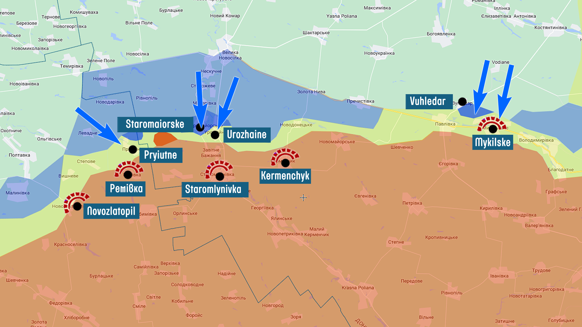 Russian forces have brought large reserves to Vuhledar - Ukrainian ...