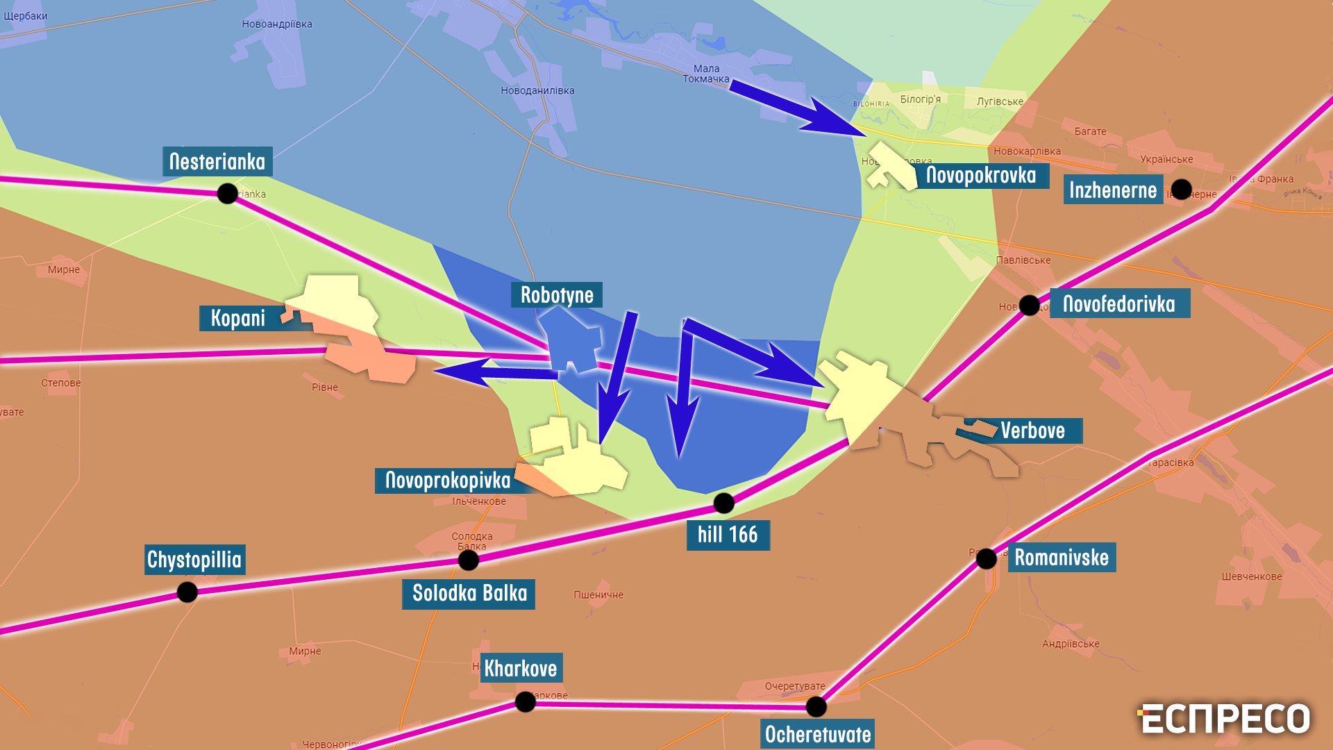Ukrainian forces advance south of Bakhmut and on Southern front