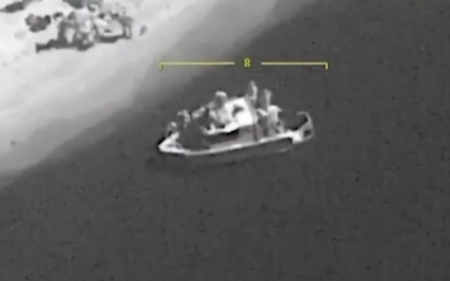 Ukrainian Defense Forces destroy Russian Tunets boat. Espreso