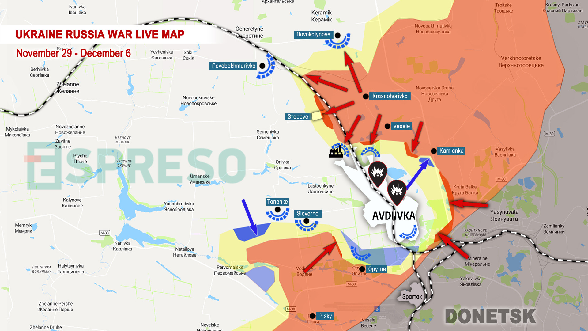 Defense of Avdiivka's heights keeps the lines intact in other areas
