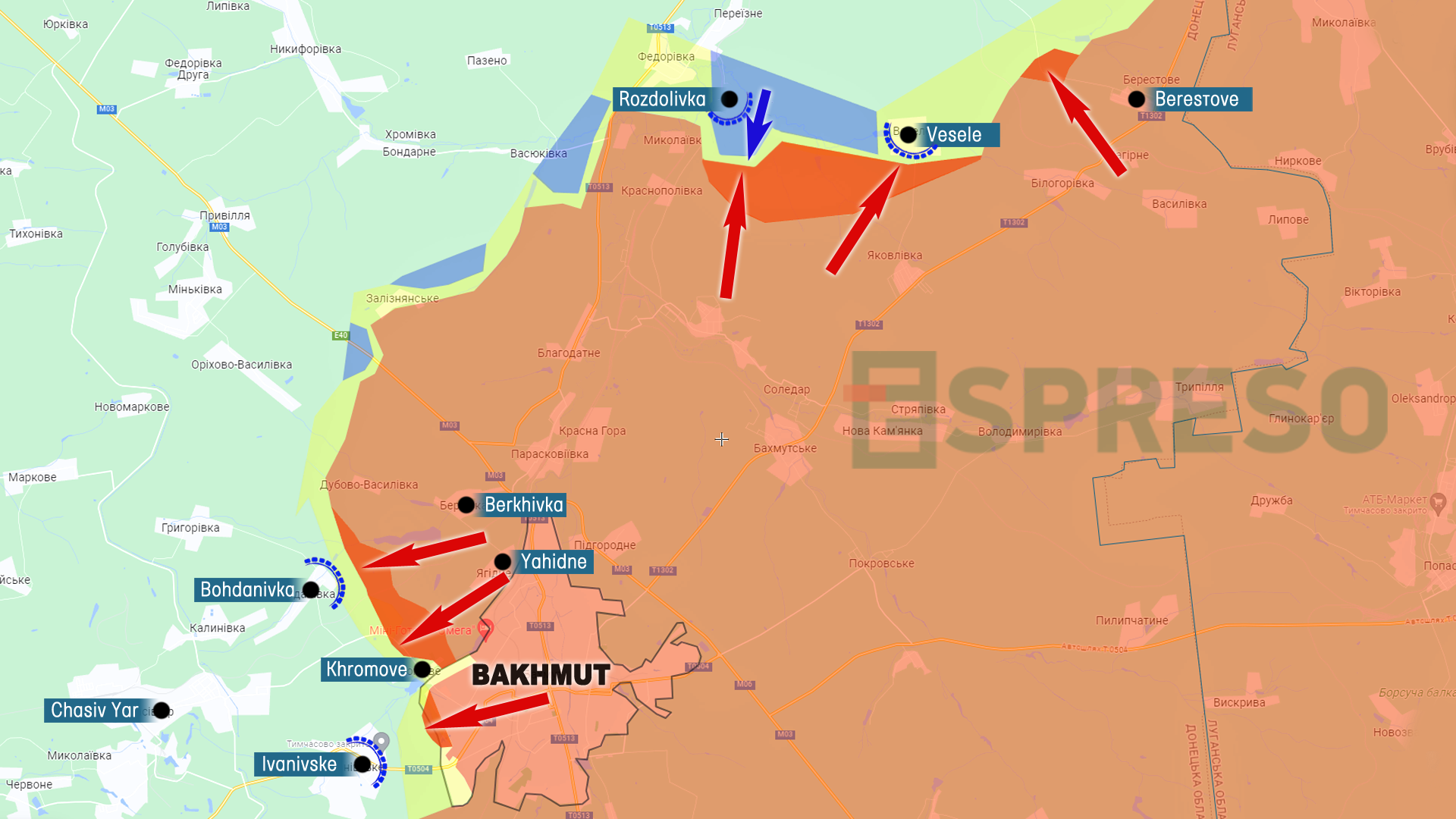 Russian forces push on to Bakhmut despite losses - Ukrainian military