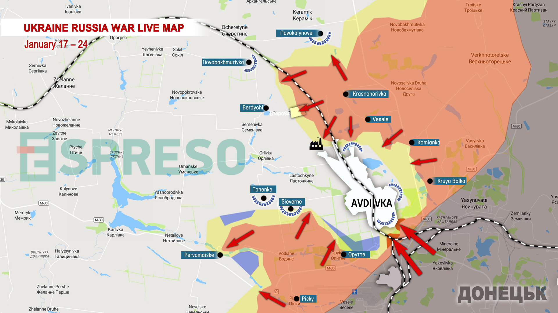 Russia concentrates 40,000 reserves for Avdiivka assault