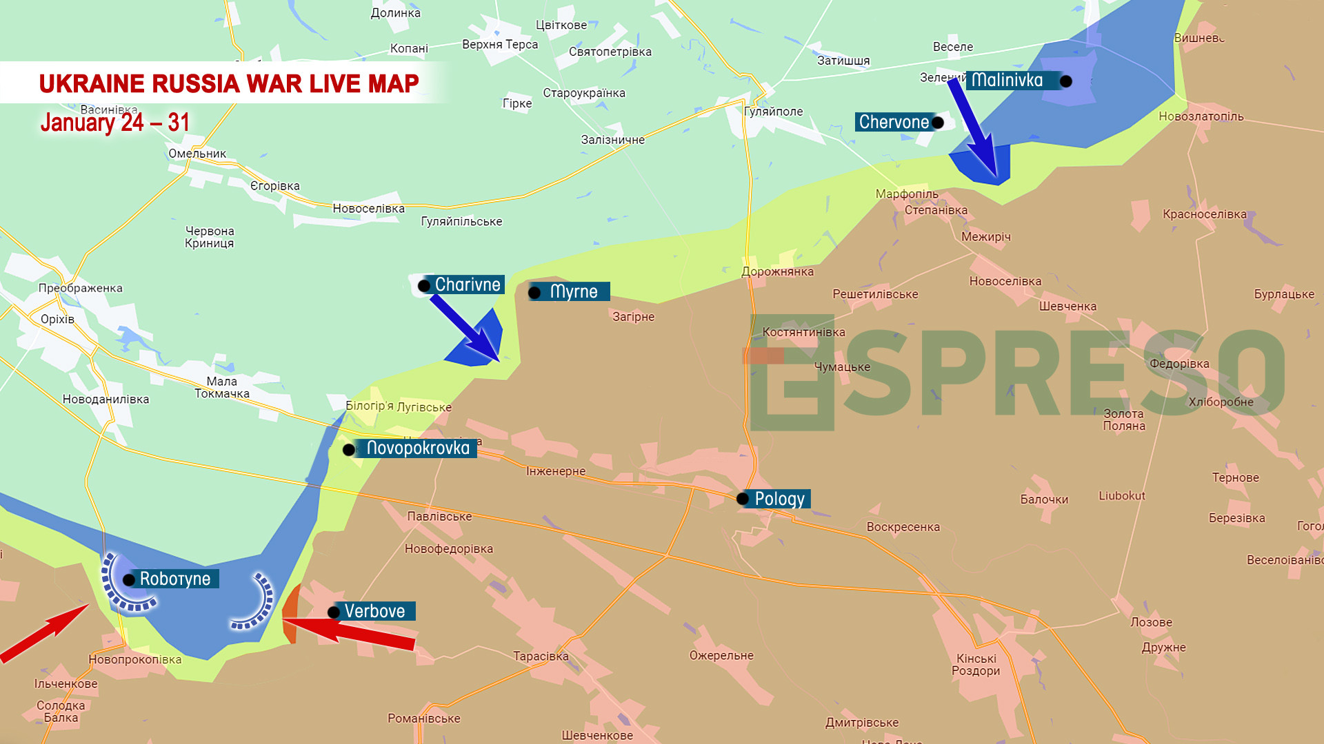 Russian army tries to return Robotyne under fire control