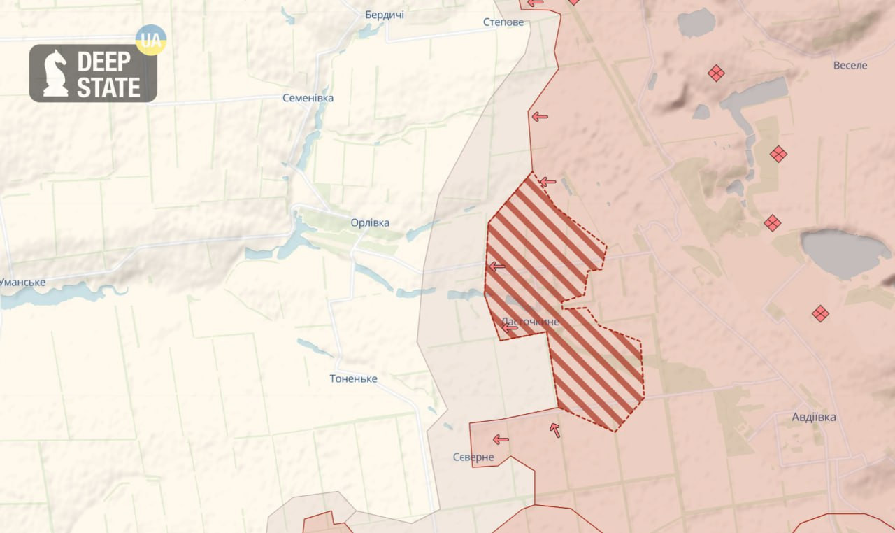 Росія окупувала Ласточкине неподалік Авдіївки, – DeepState