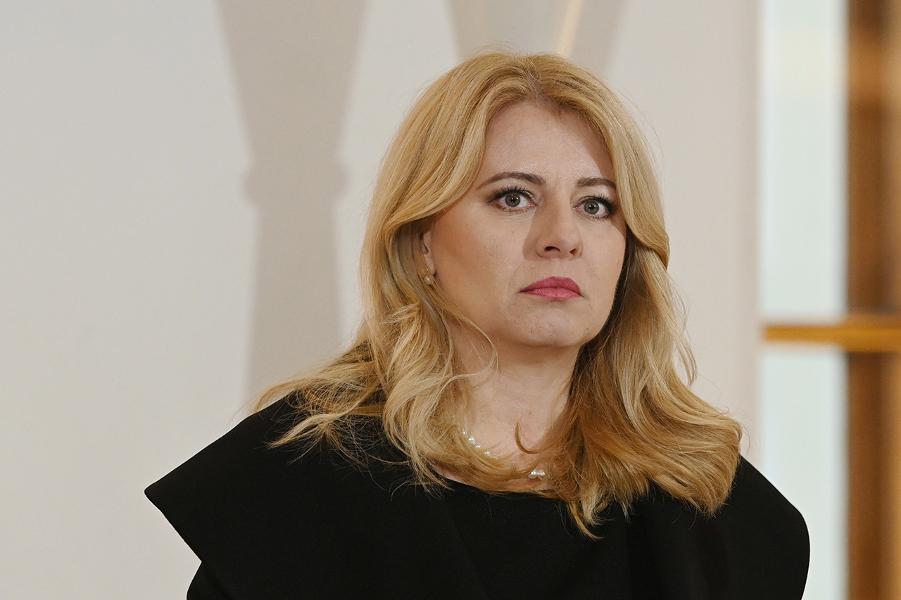 Slovak President Zuzana Caputova arrives in Ukraine's capital