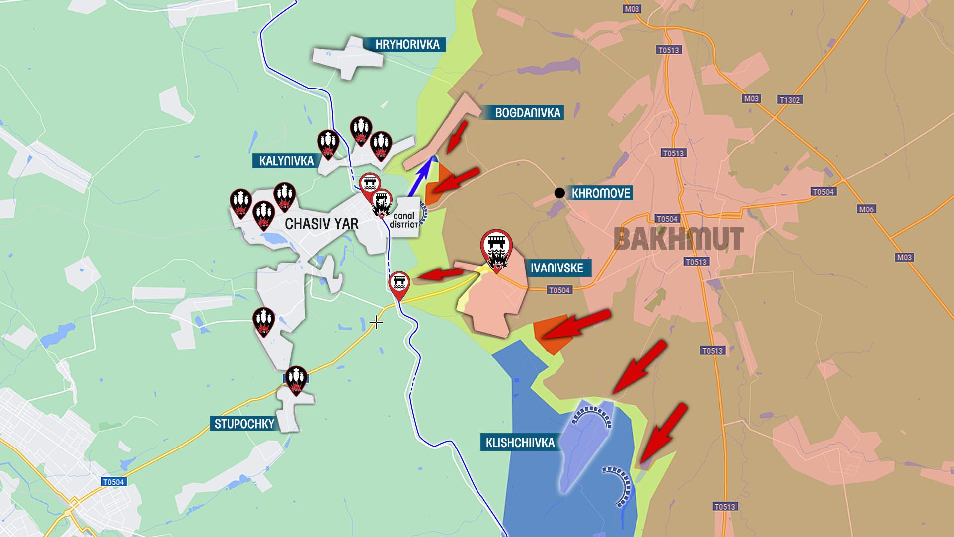 War live map in Ukraine for 8 May front map Russia - Ukraine war