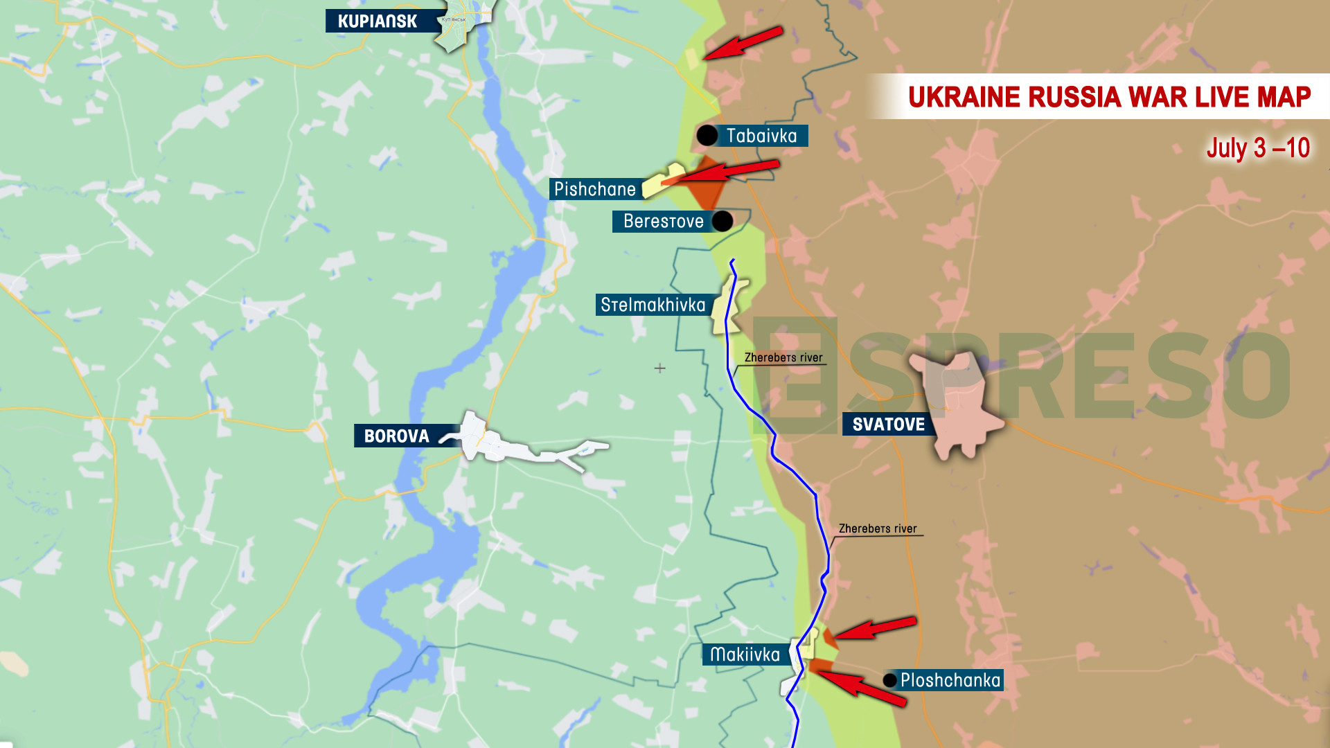 In Kharkiv region, Russian army tries to reach left bank of Oskil river