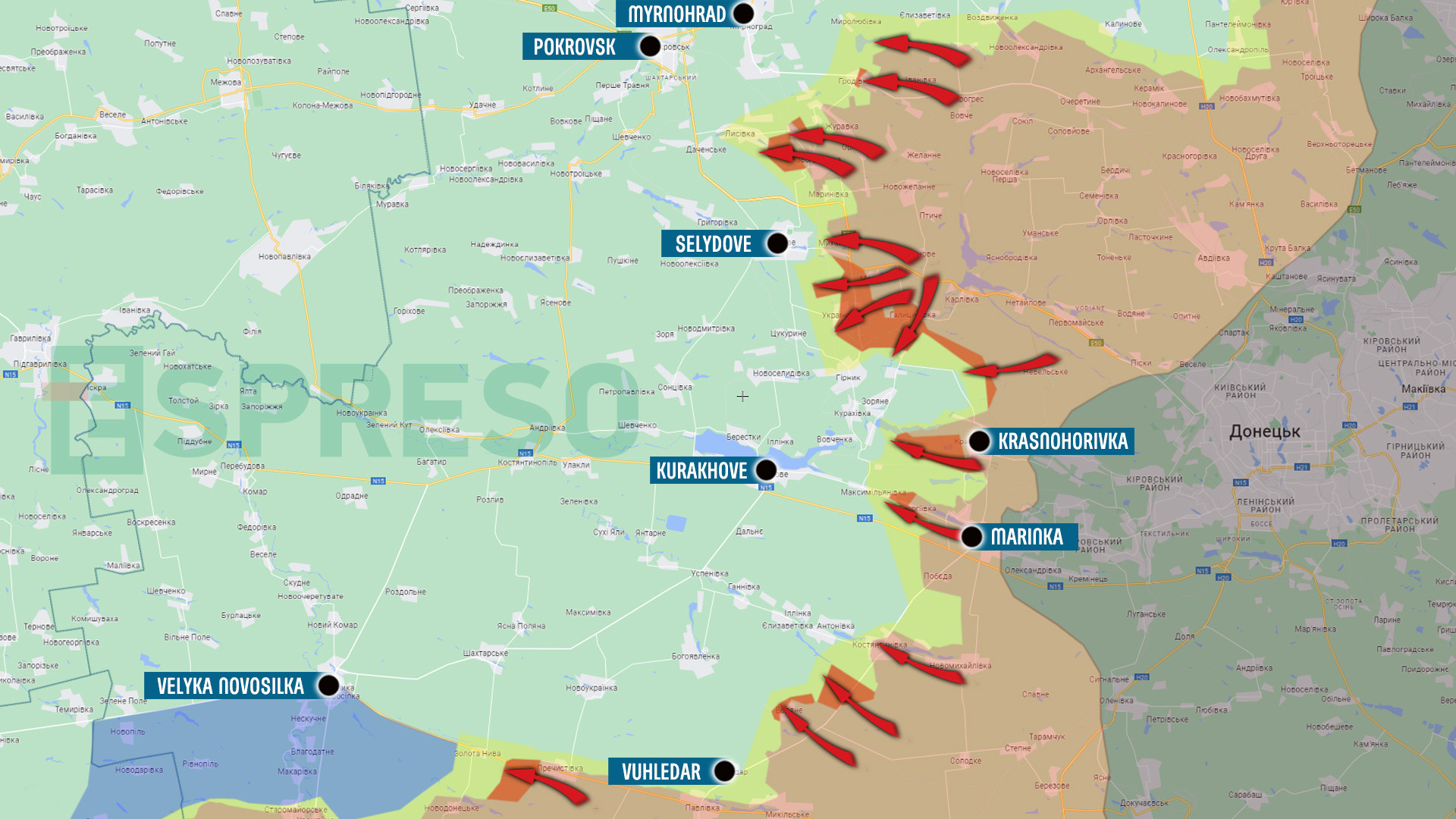 War live map in Ukraine for 18 September front map Russia - Ukraine war