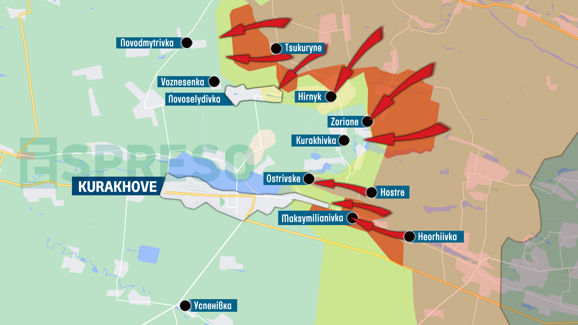 War live map in Ukraine for 23 October front map Russia - Ukraine war