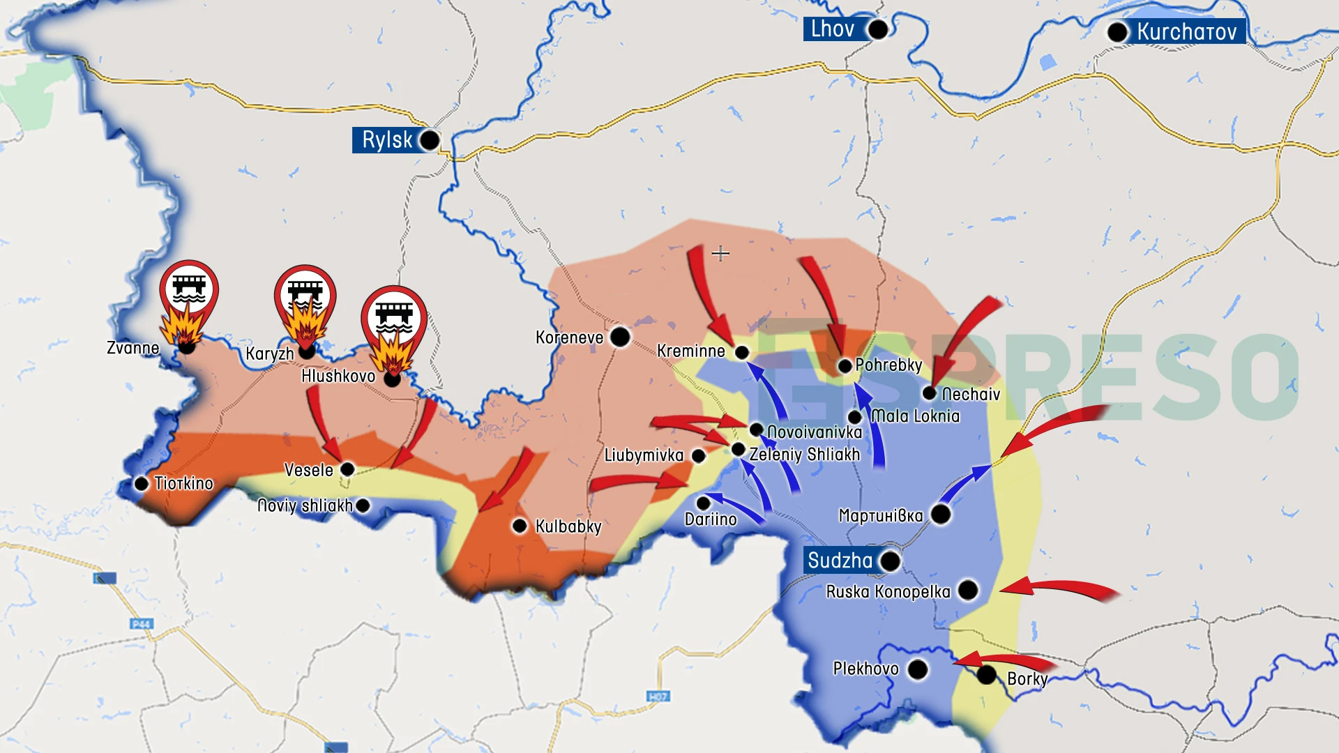 War live map in Ukraine for 13 November front map Russia - Ukraine war