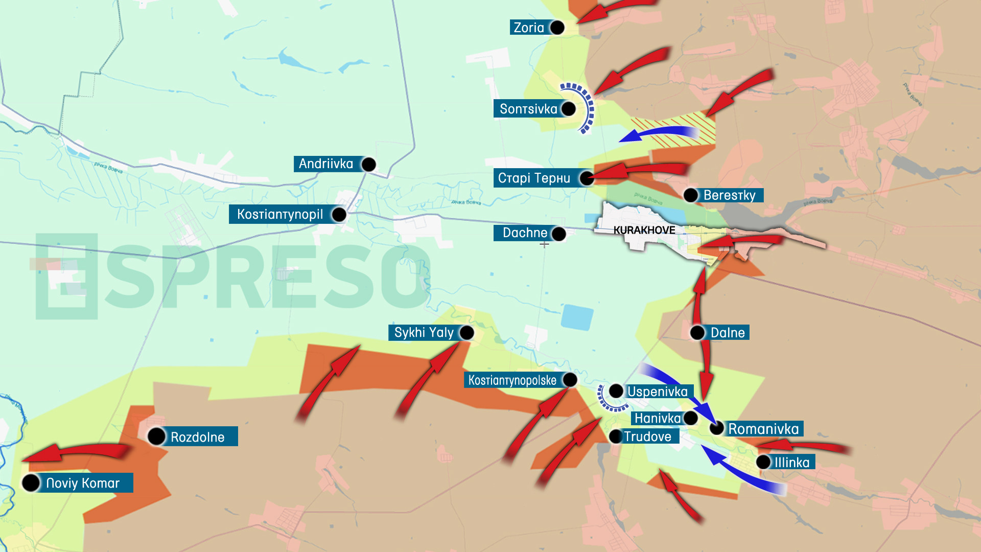 War live map in Ukraine for 4 December front map Russia - Ukraine war