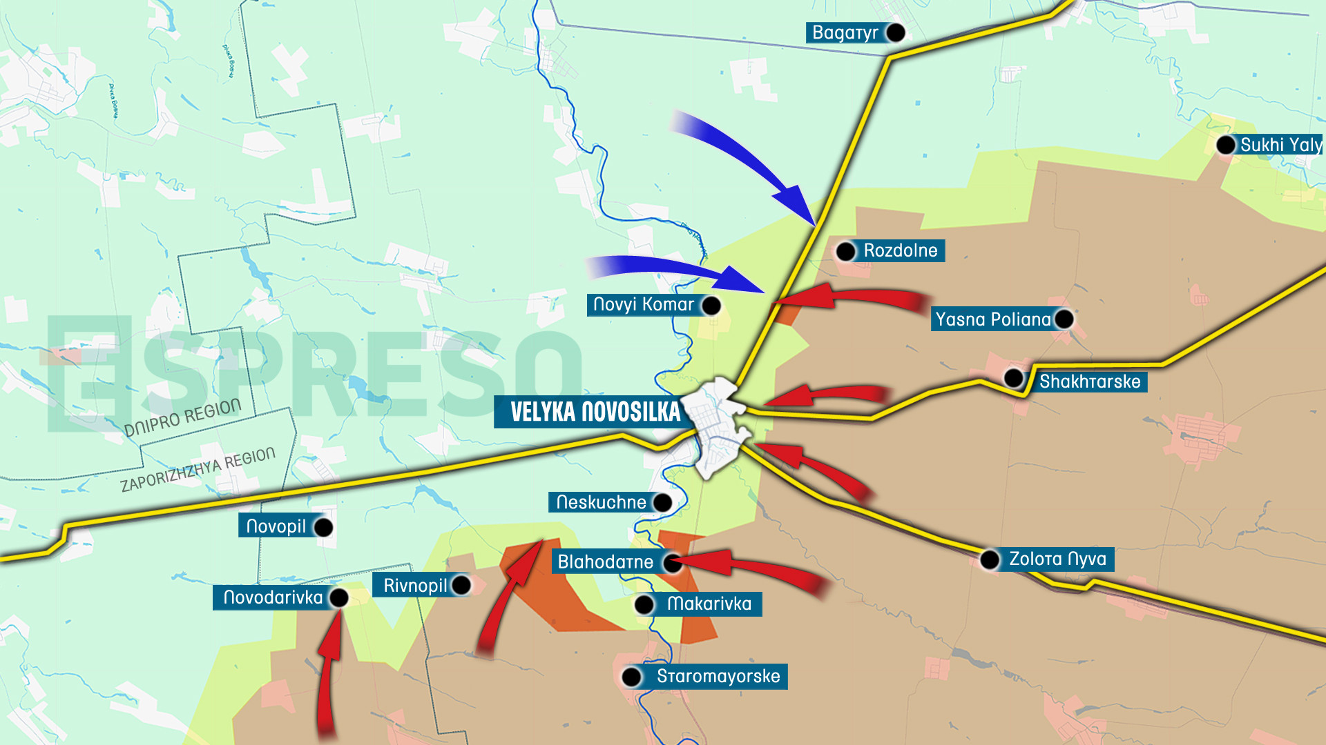 Russia focuses on capturing Velyka Novosilka in Donetsk region - 48th ...