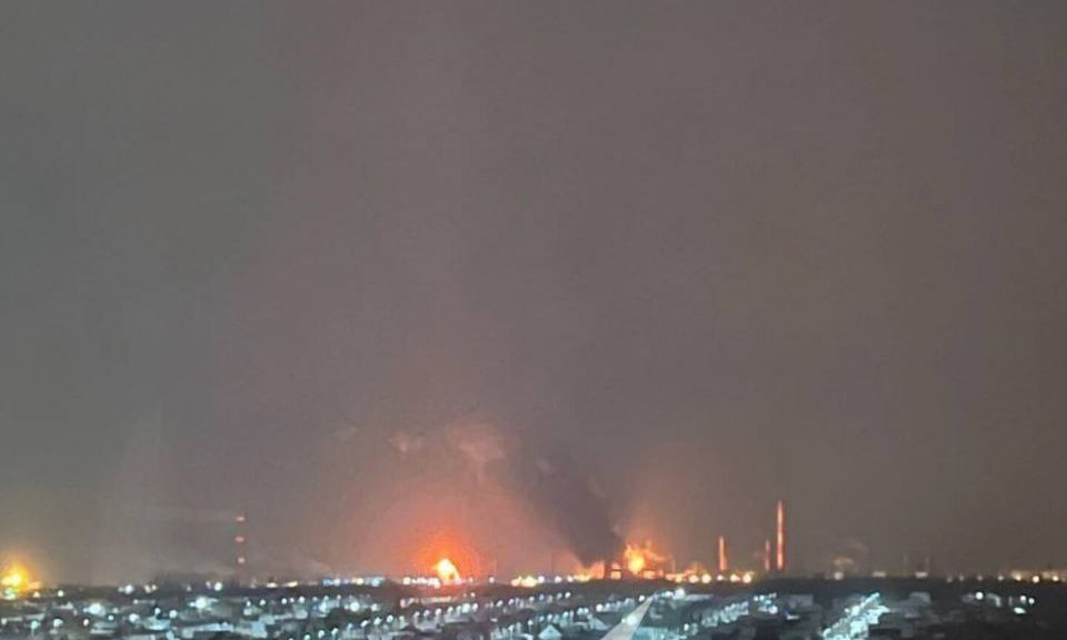 Russia’s Syzran oil refinery ablaze after drone attack