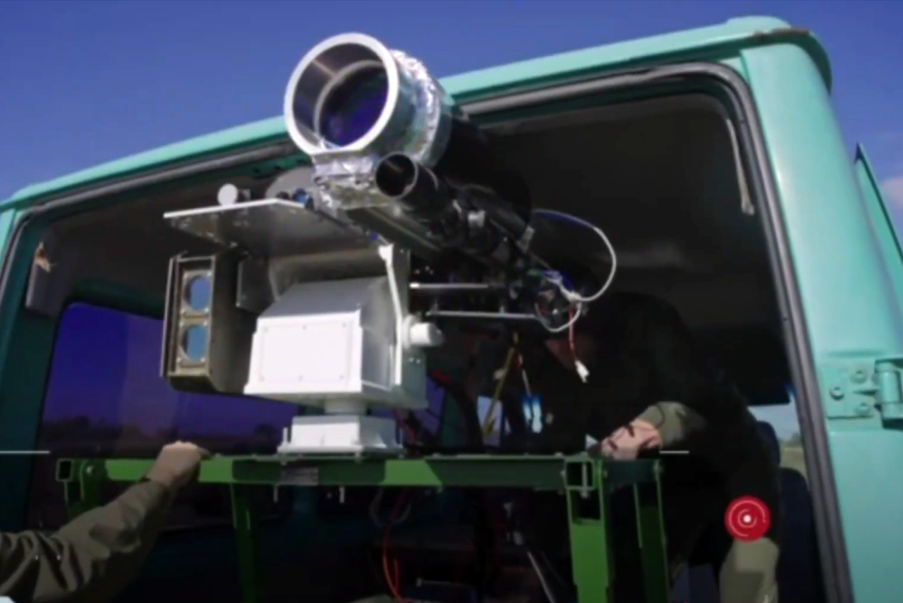 Ukraine unveils Tryzub laser system