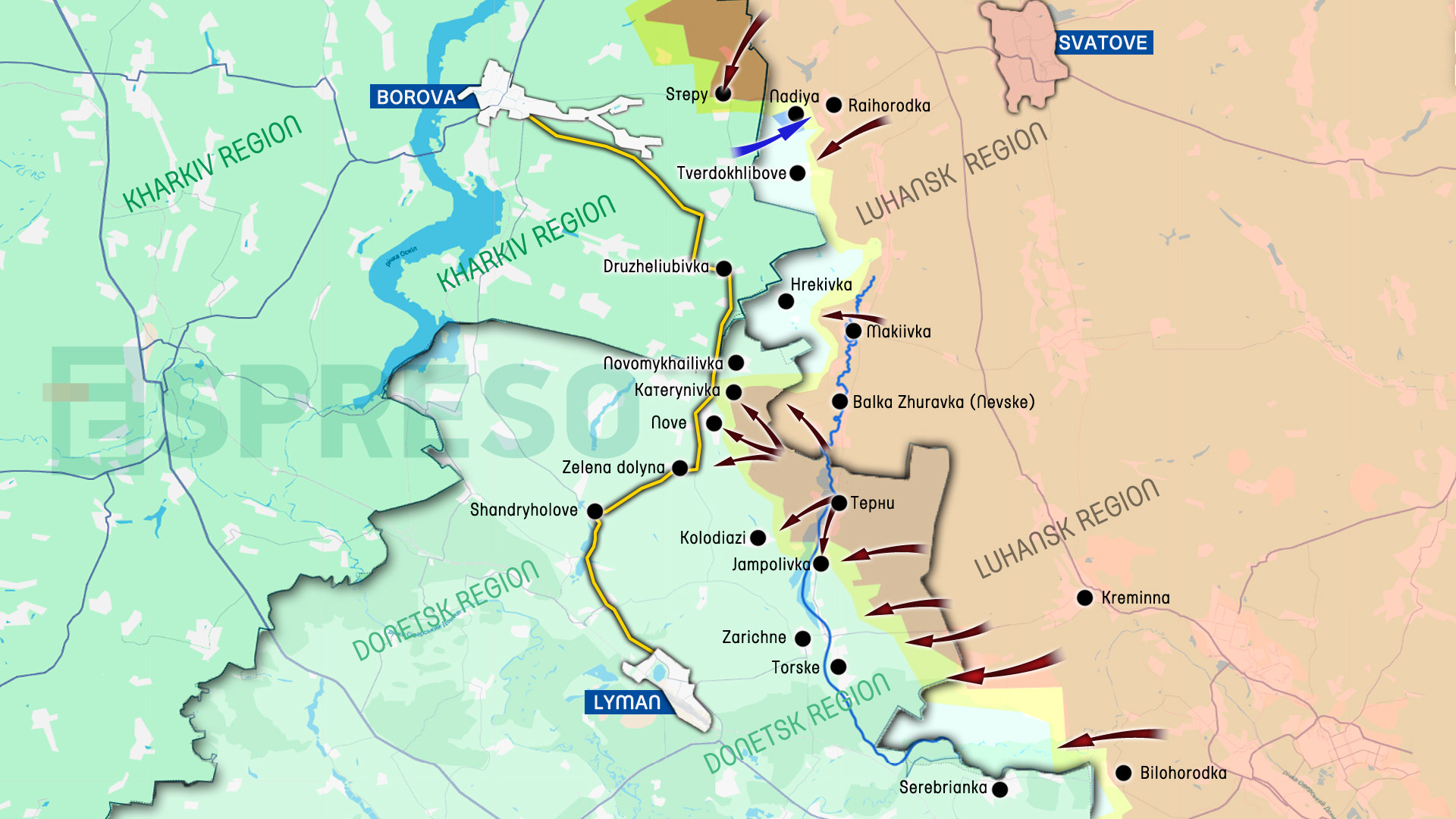 Russia increases its offensive operations along Lyman-Kupiansk front