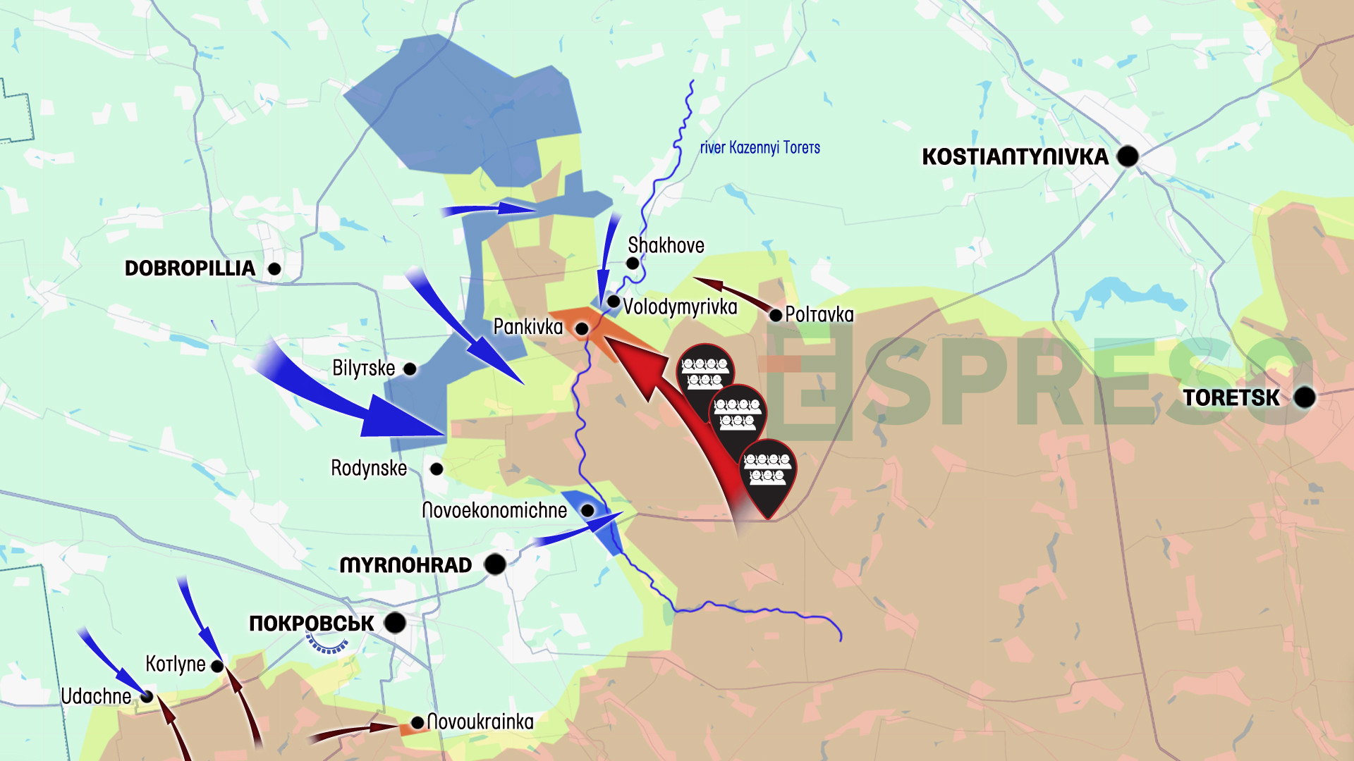 War live map in Ukraine for 6 September front map Russia - Ukraine war