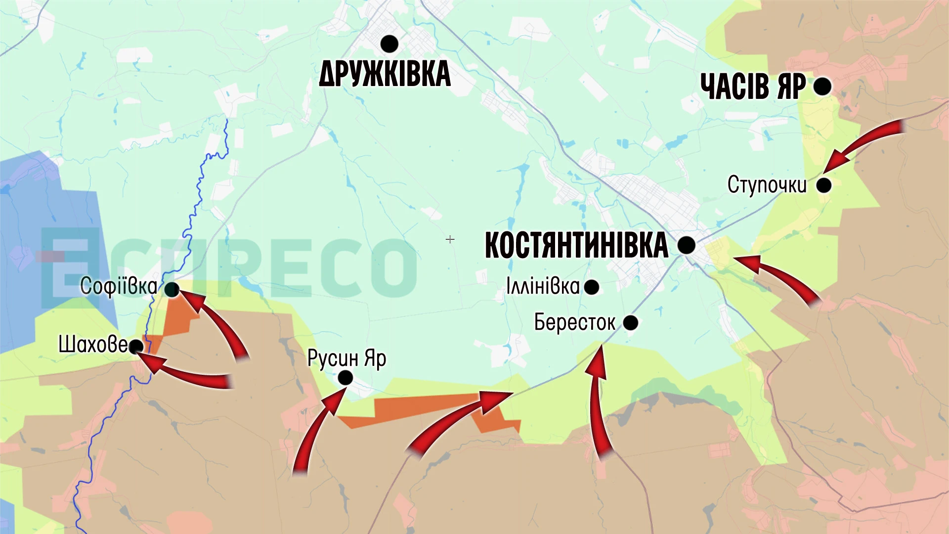 War live map in Ukraine for 26 January front map Russia - Ukraine war